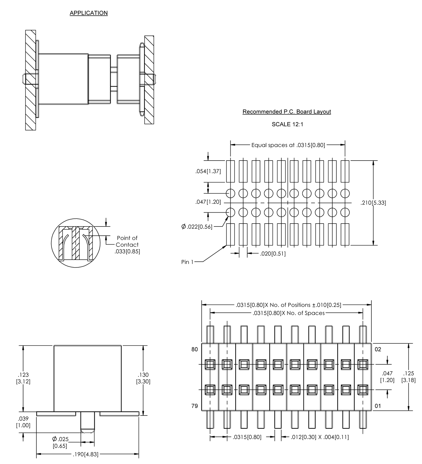 Connecteurs PCB 0,80mm SMSS-8 - Sonectrad-BRN